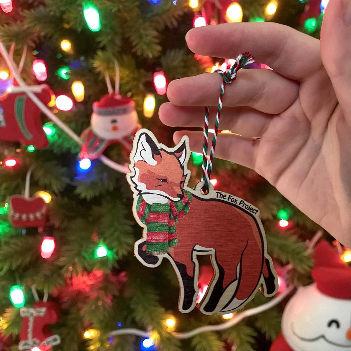Christmas Tree Wooden Decoration – The Fox Project
